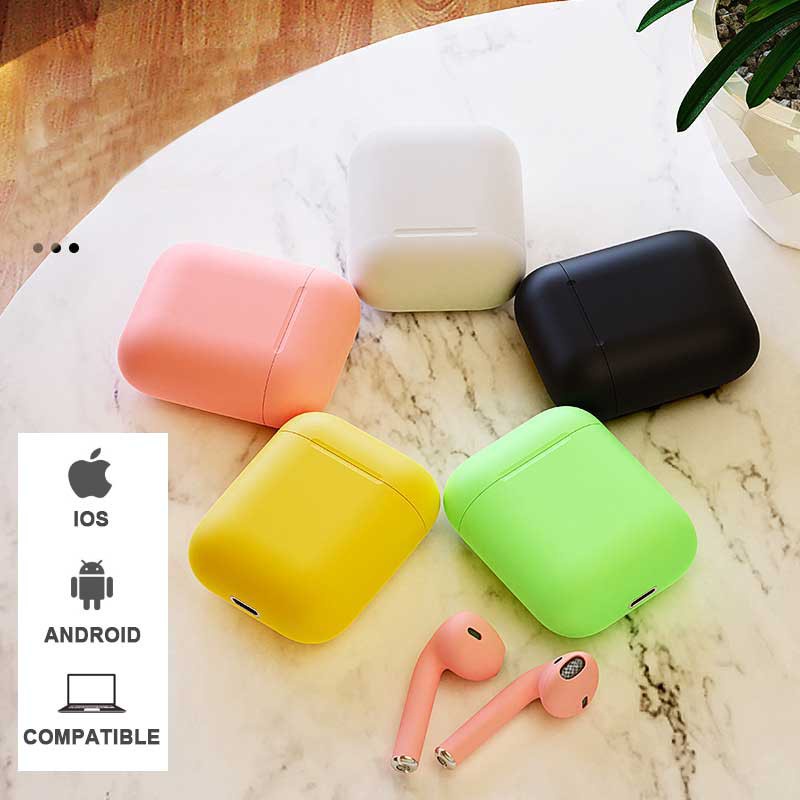 (COD) Macaron Wireless Headphone Inpods 12 I12 Bluetooth 5.0 Tws ...