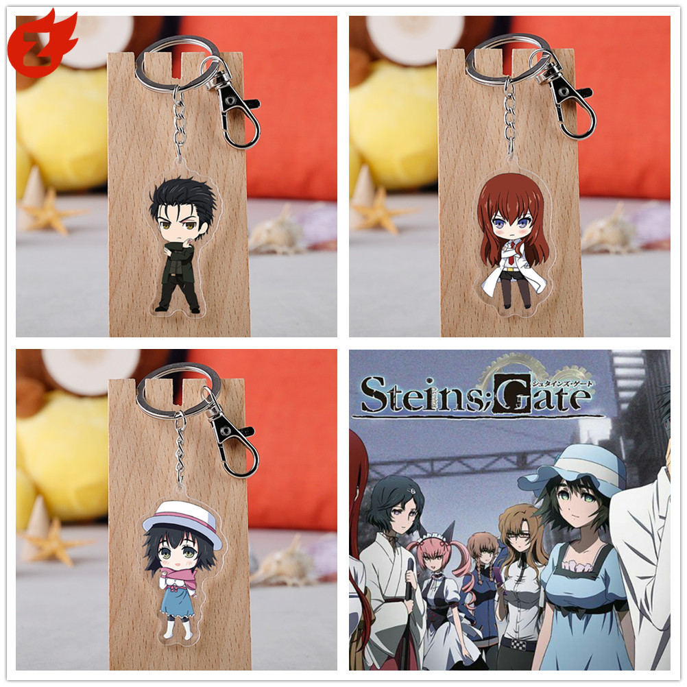 Steins Gate Keychain~1Pcs Acrylic Pendant Keychain | Shopee Philippines