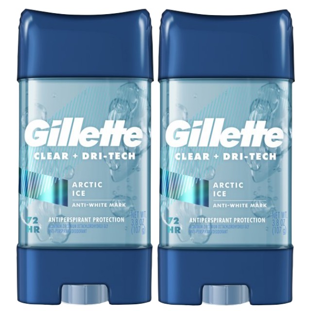 (Bundle of 2) Gillette Arctic Ice Clear Gel, Men's Antiperspirant Deodorant, 3.8 Oz | Shopee ...