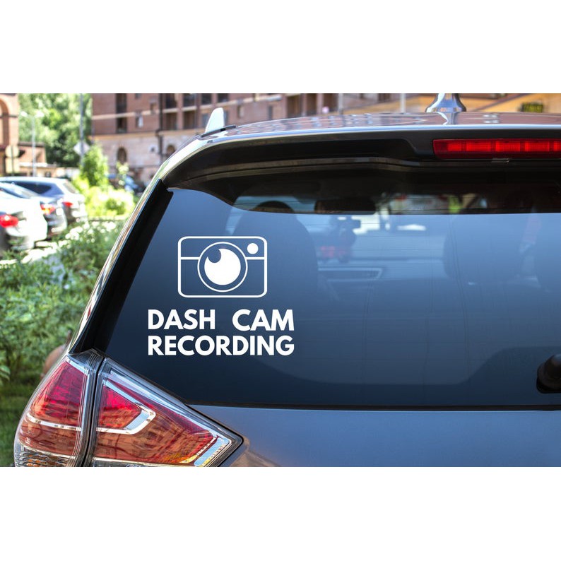 Dash Cam Recording Warning Label Car Sticker - Car Decal Sticker ...