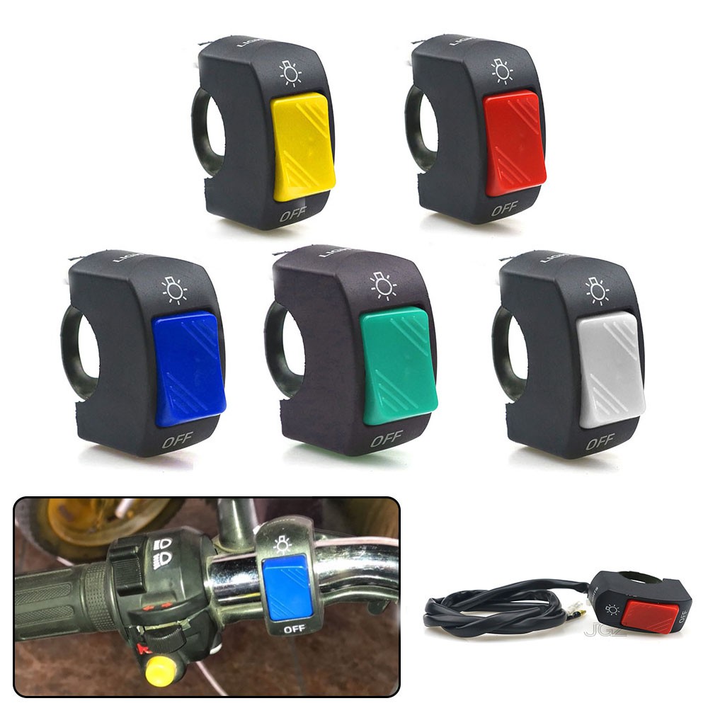 22mm Motorcycle On-Off Switch Push Button Handlebar Switches 12V ATV ...