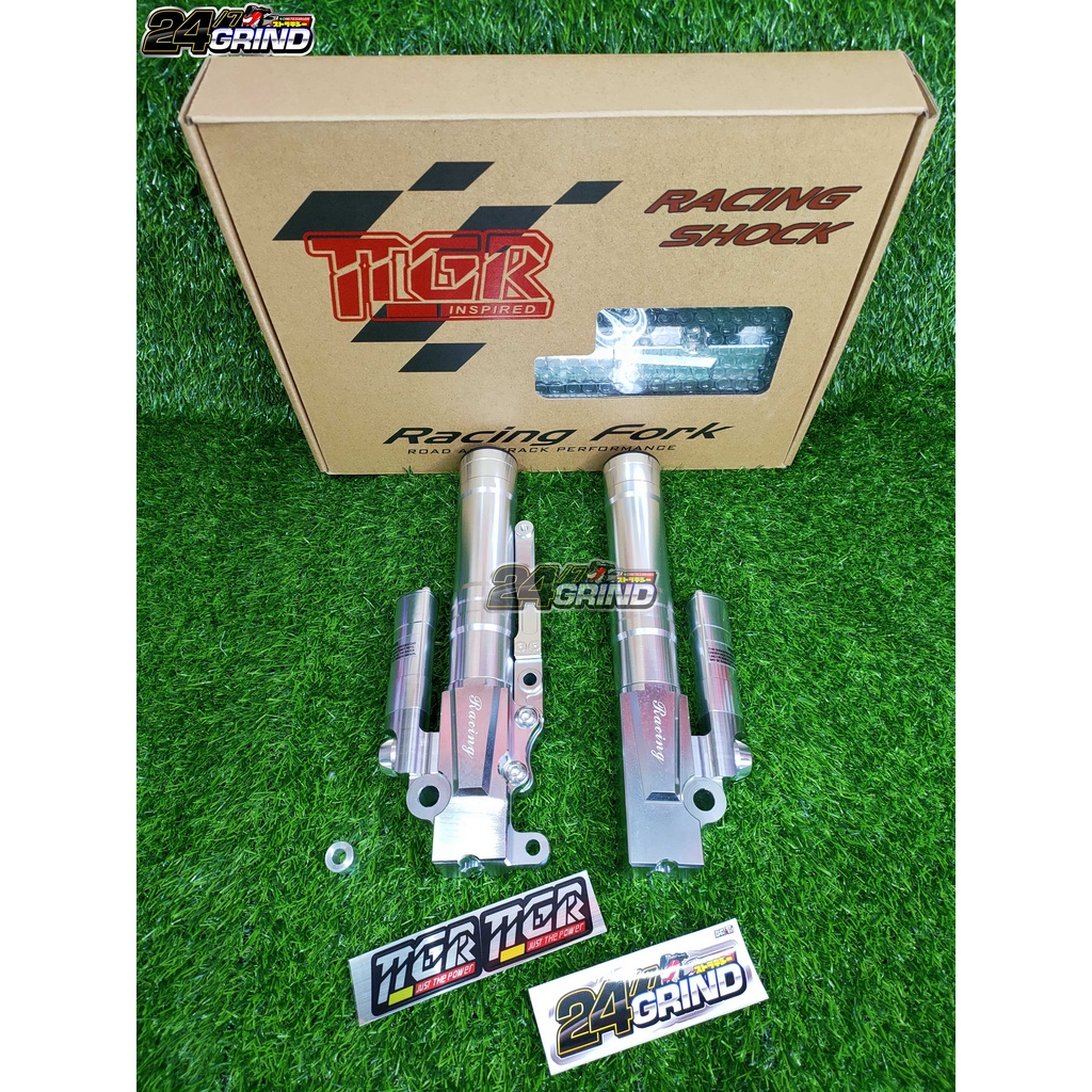 TTGR FRONT SHOCK COVER HONDA CLICK v1 & v2 (OUTER TUBE ONLY) (SILVER) | Shopee Philippines
