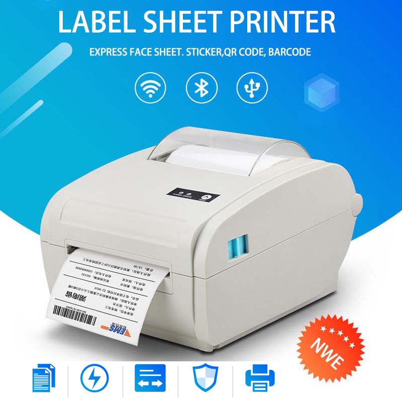 Thermal Printer A6 Wireless Bluetooth Label Printer Sticker Printer ...
