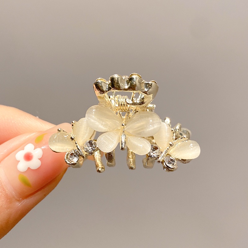 Rhinestone Pearl Hair Clamp High Ponytail High Grip Clip Mini Hair Clip ...