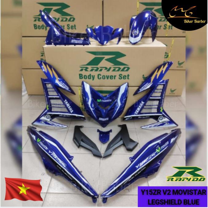 RAPIDO COVER SET Y15ZR V1/V2 MOVISTAR VIETNAM LEGSHIELD (STICKER TANAM/AIRBRUSH) | Shopee ...
