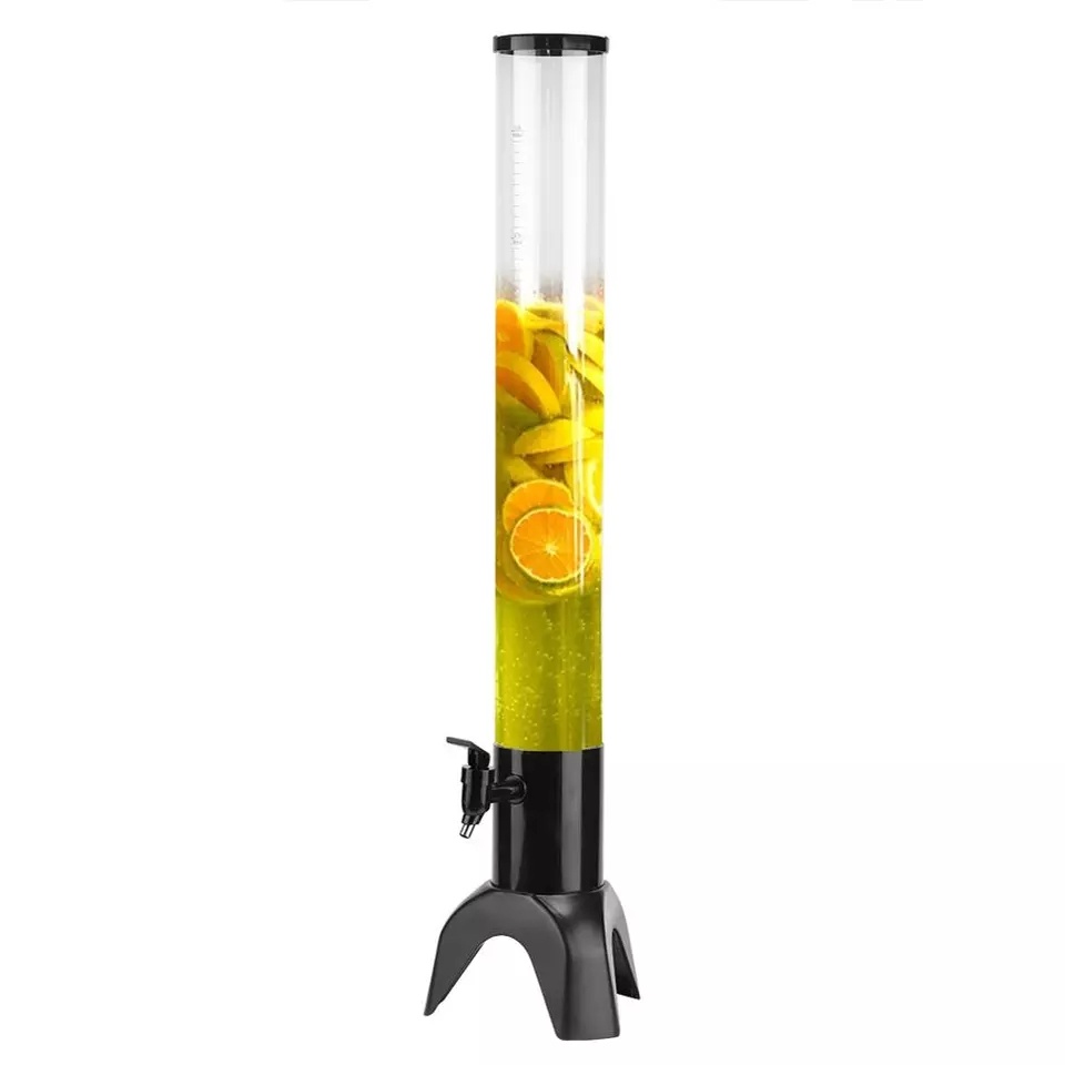 3L Draft Beer Tower Beverage Dispenser Beer Tap Tube Three-legged Beer ...