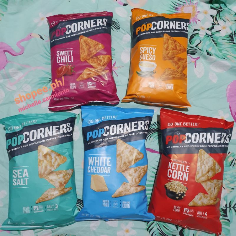 Popcorners 198g Popped Corn Snack Kettle Corn Gluten Free | Shopee ...
