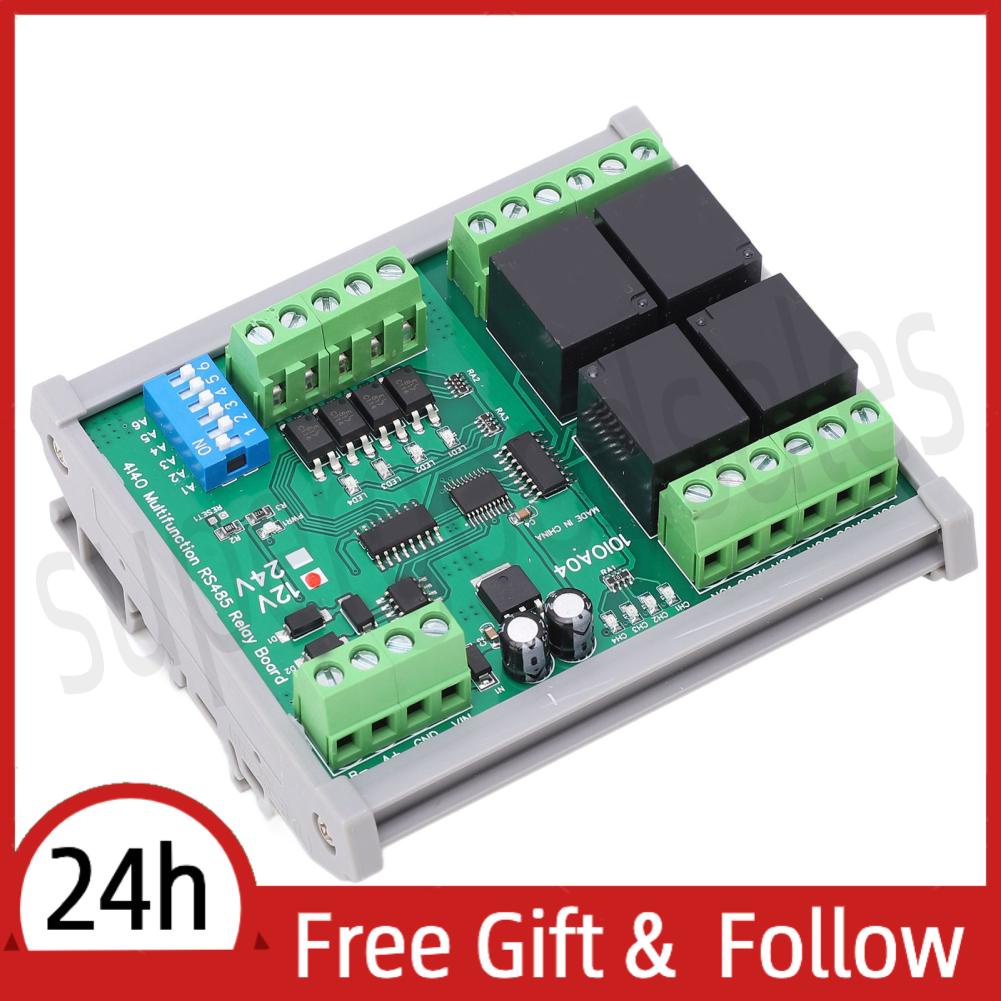 Supergoodsales 12V RS485 Relay Module 4 Channel PCB Control Board ...
