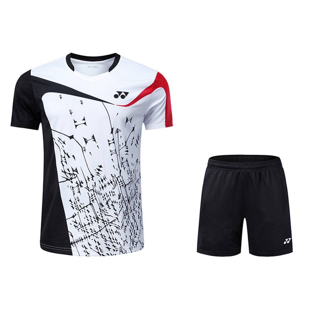 2021 new YONEX badminton suit men's and women's match shirt fast-dry ...