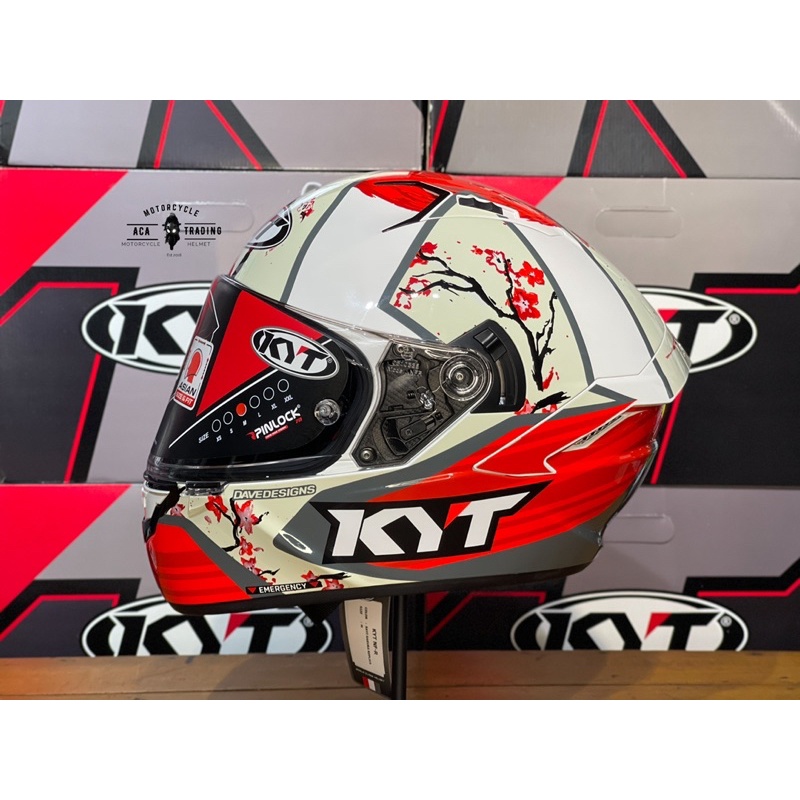 NF-R #(KYT) XAVI SAKURA REPLICA Fullface Helmet with Dual Visor ...