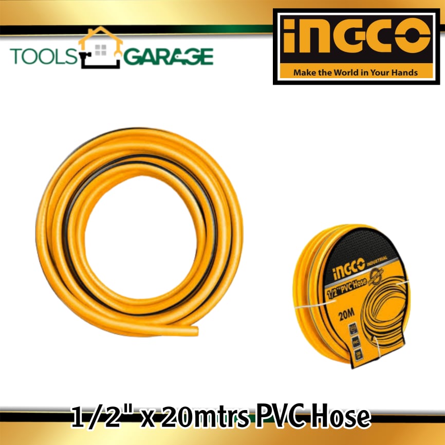 Ingco 1/2" PVC Garden Hose 20m 3PLY HPH2001 | Shopee Philippines