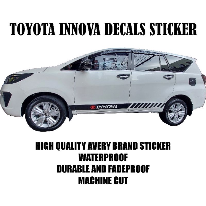 TOYOTA INNOVA SIDE DECALS STICKER | Shopee Philippines
