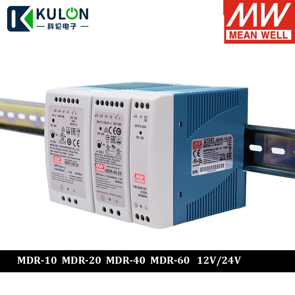 Meanwell Din Rail Single Output Switching Power Supply HDR MDR 10/15/20 ...