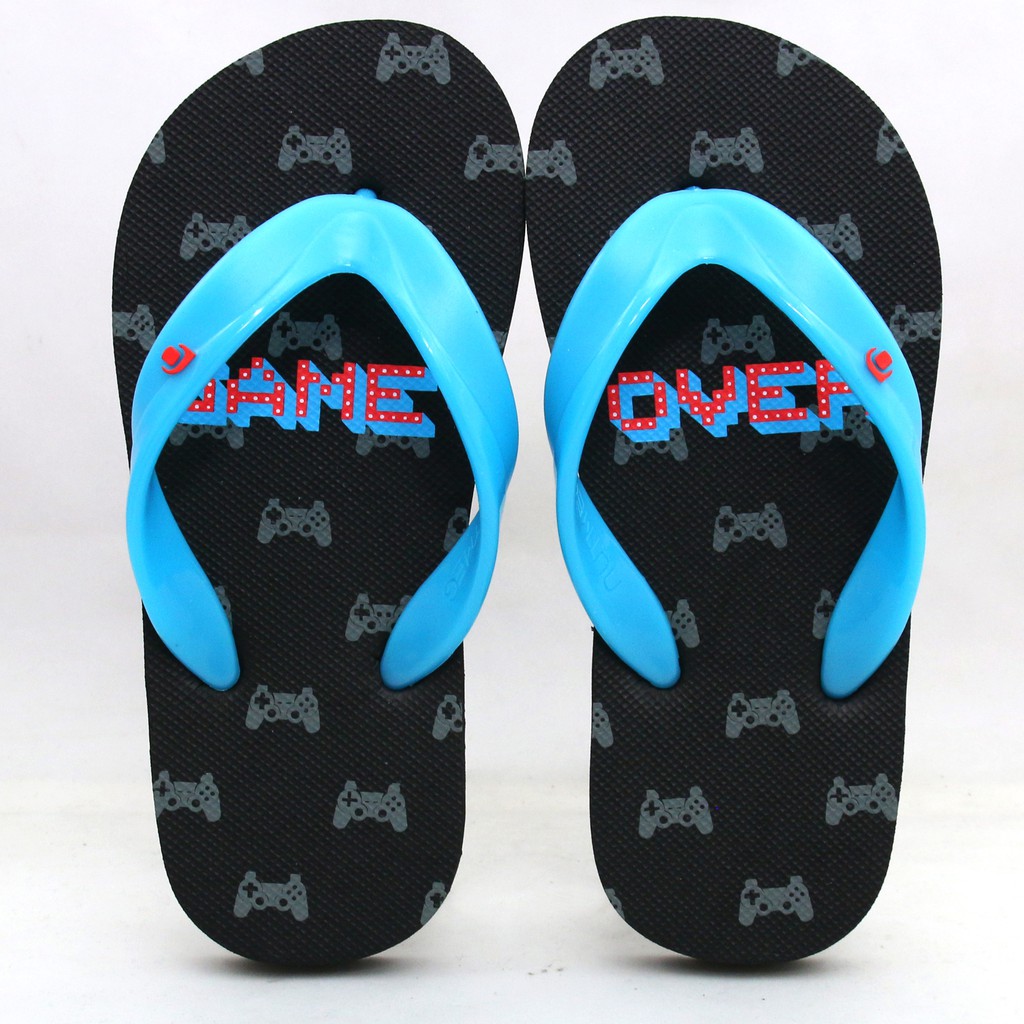Nutmeg Flip Flops for Kids - Game Over | Shopee Philippines
