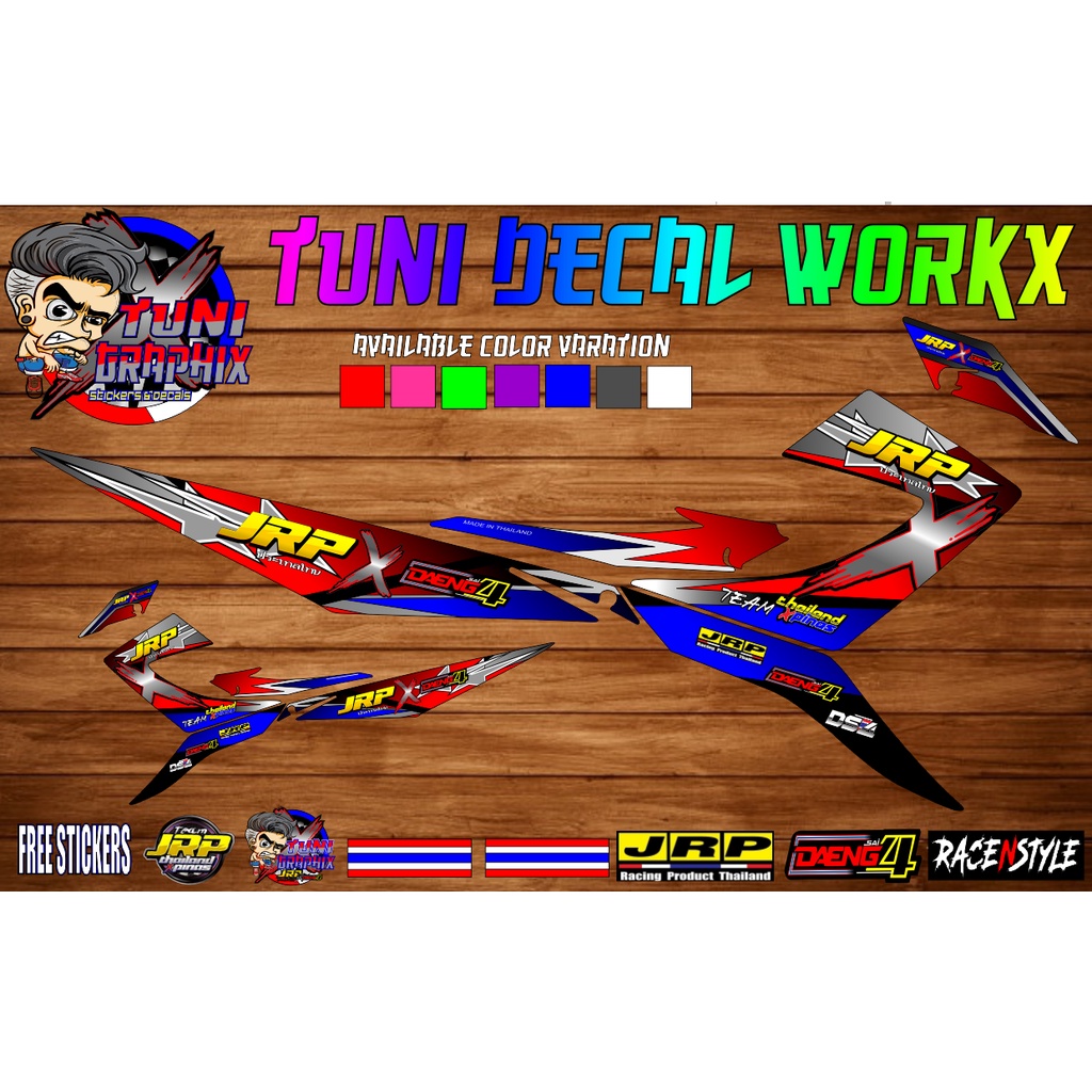 RAIDER 150 REBORN (JRP x DAENG SET DECALS v1) w/ freebies | Shopee ...