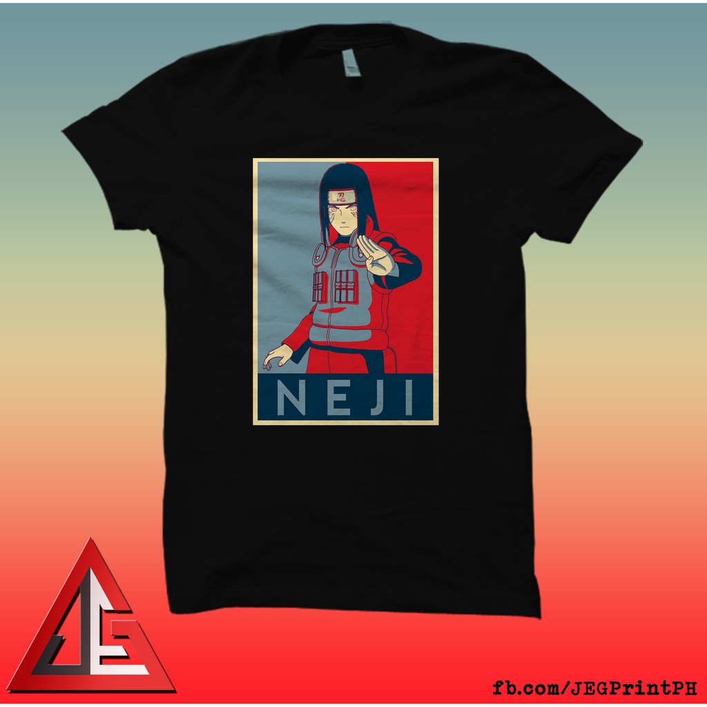 Naruto - Neji Hyuga Hope Poster Shirt | Shopee Philippines