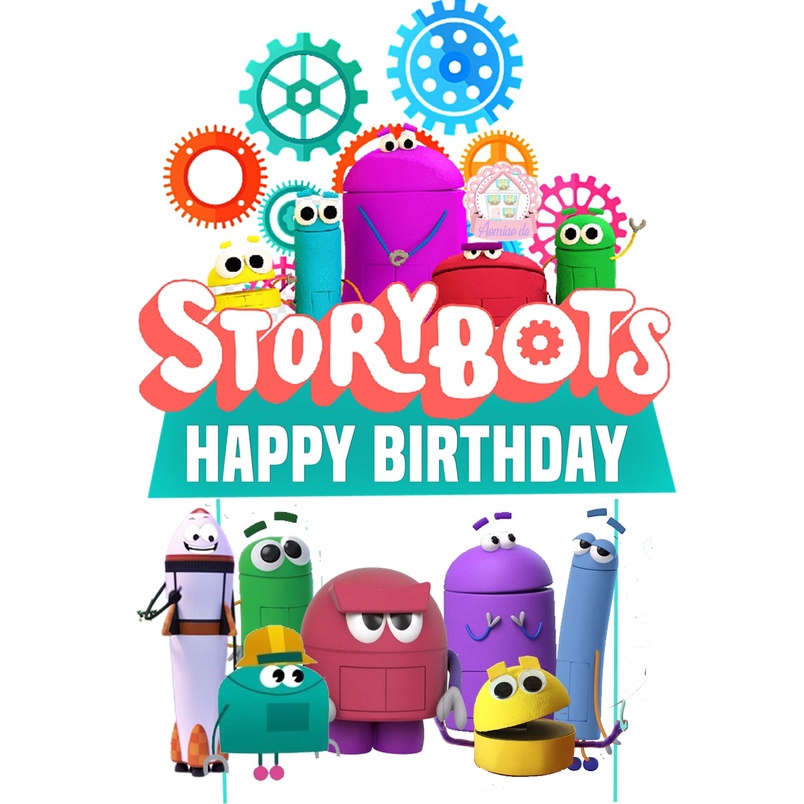 Ask the storybots cake topper | Shopee Philippines