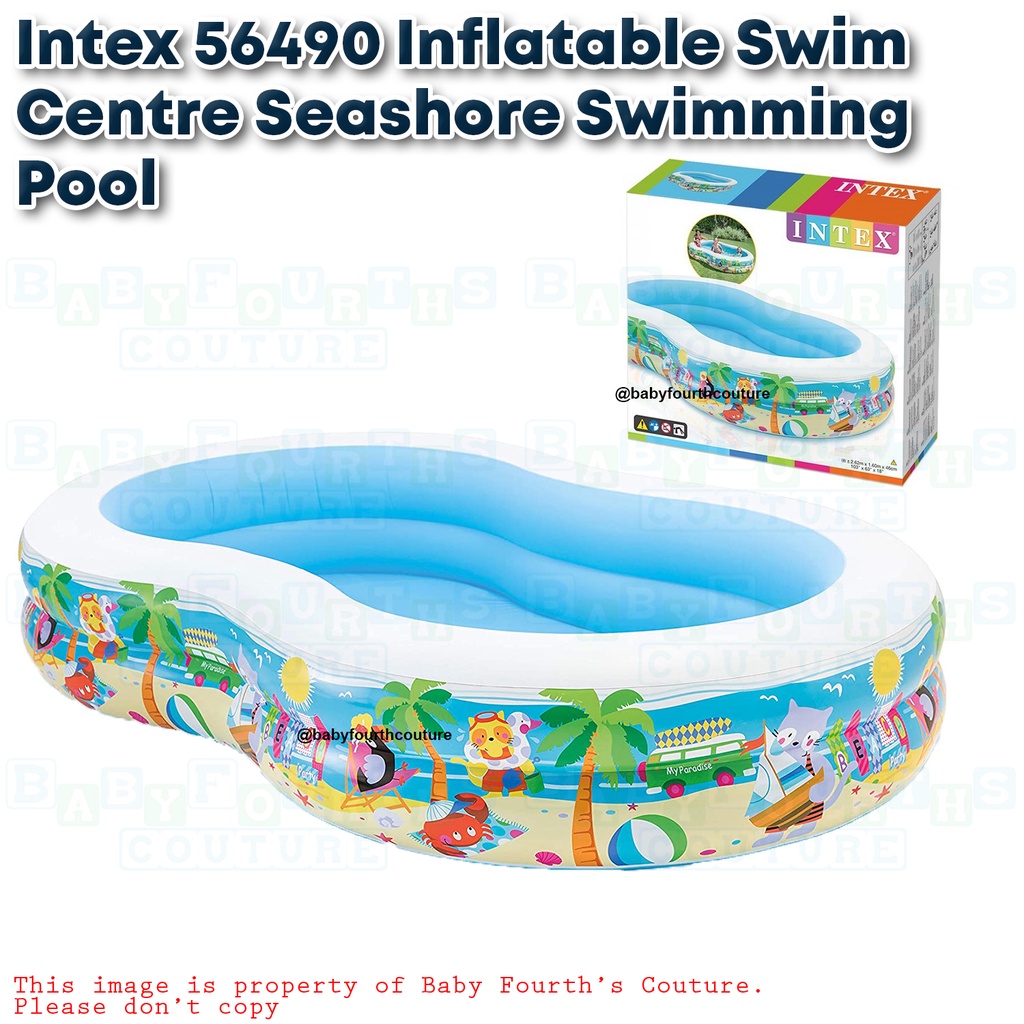 BFCM Intex 56490 Inflatable Swim Centre Seashore Swimming Pool | Shopee ...
