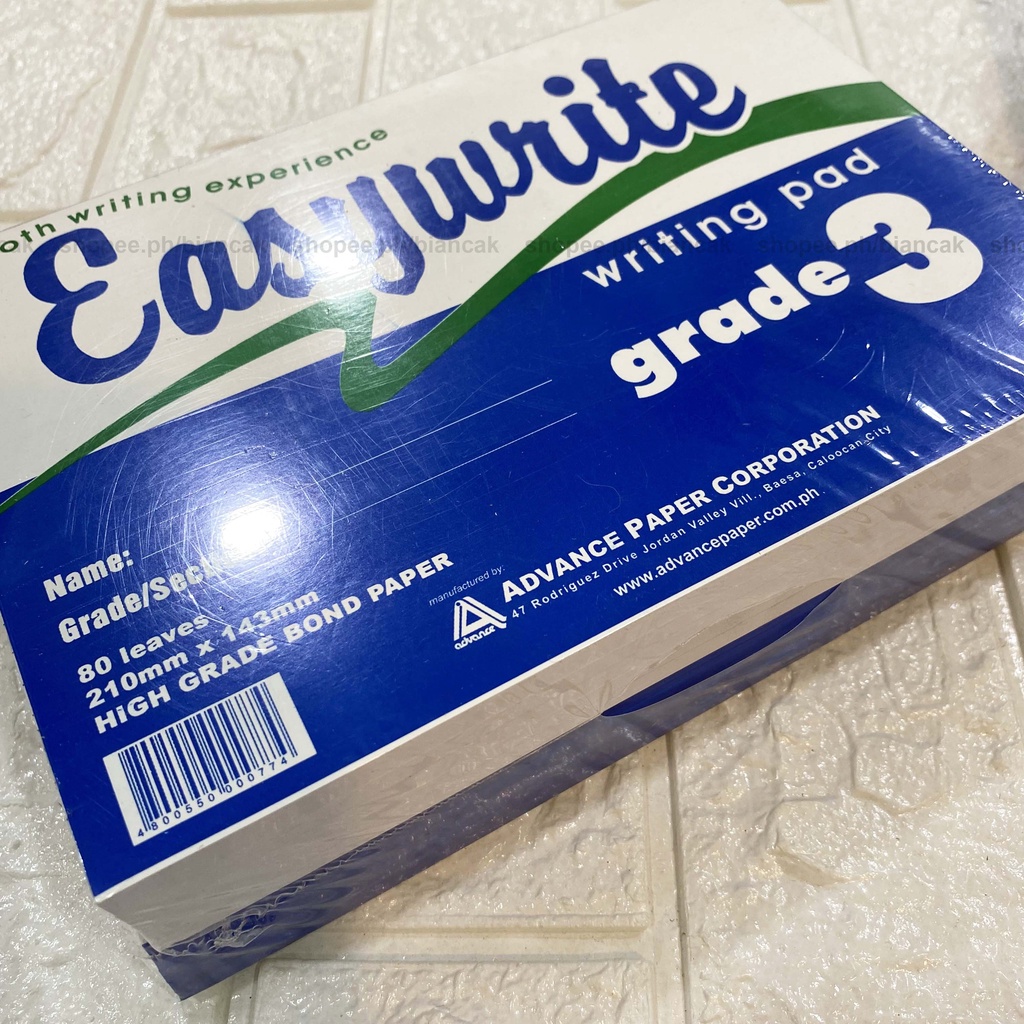 (ONE REAM = 10PADS) EASYWRITE GRADE 1 2 3 4 PAD (OFFICE SCHOOL SUPPLIES ...