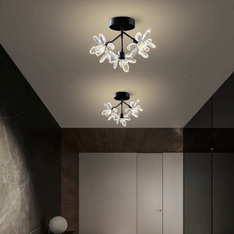 AIHO Luxury Aisle Light Modern Corridor Light Crystal Ceiling Light ...