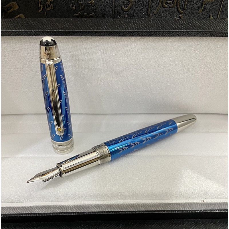 Luxury MB Mont little prince 145 series Fountain/Roller pen Blue color ...
