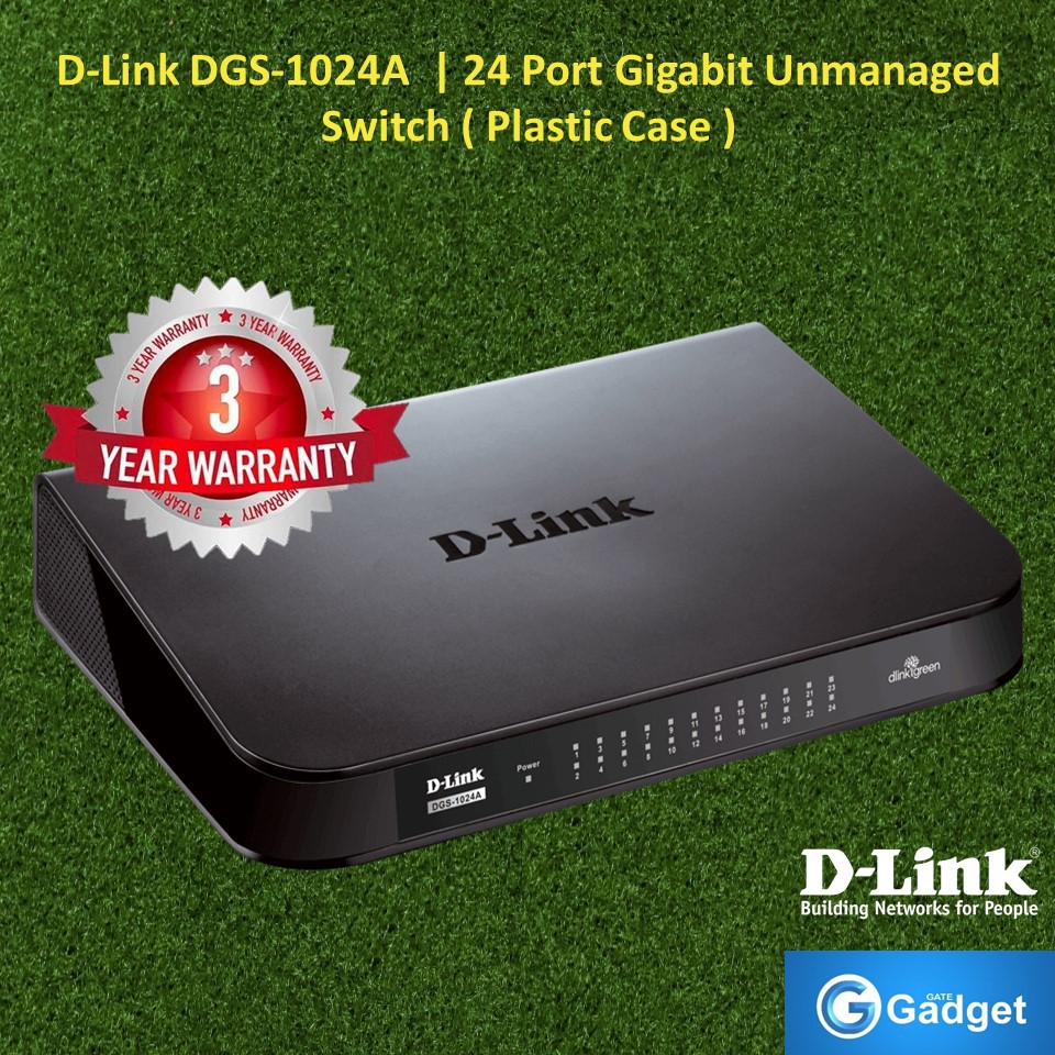 D-Link DGS-1024A 24 Port Gigabit Unmanaged Switch ( Plastic Case ...