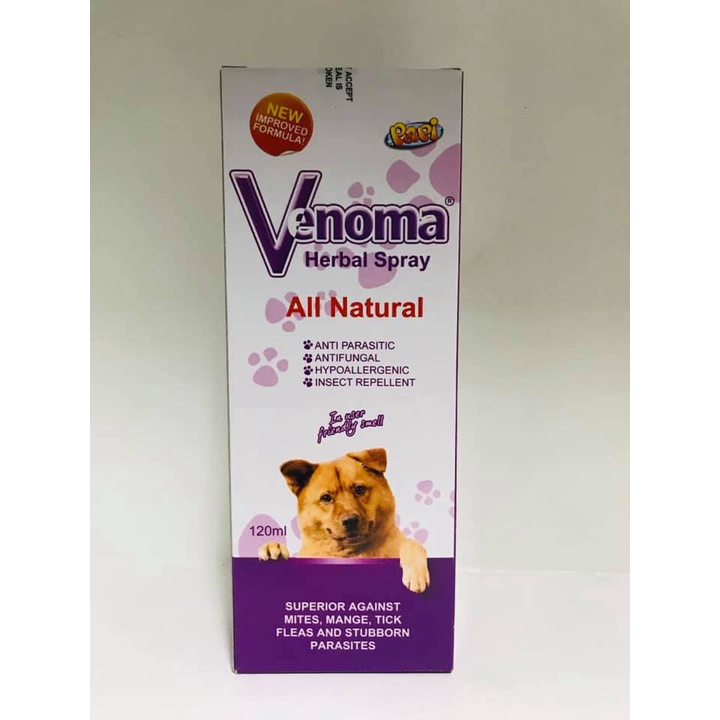 Papi Venoma All Natural 120ml Multi-Purpose Herbal Dog Spray | Shopee ...