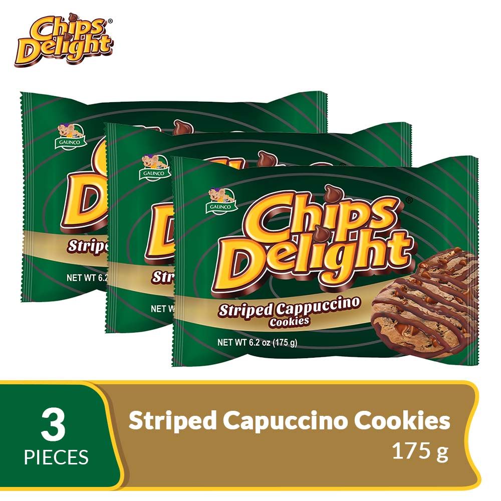 Chips Delight Striped Capuccino 175g (3 Pieces) | Shopee Philippines