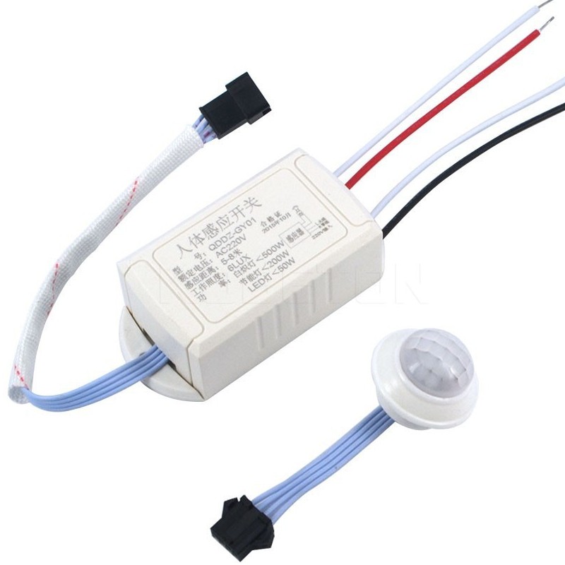 220V IR Infrared Module Body Motion Sensor Intelligent Switch Light ...