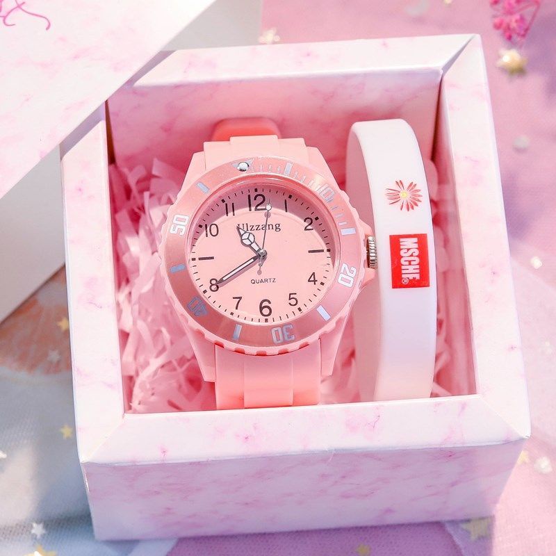 Cherry blossom powder watch girl heart junior high school students ...