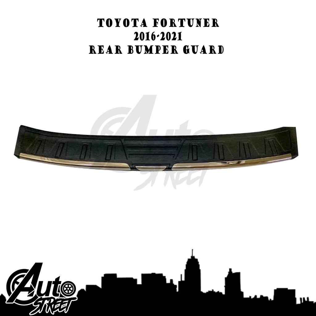 Toyota Fortuner 2016-2021 Rear Bumper Guard/ Rear Stepsill (Black with ...