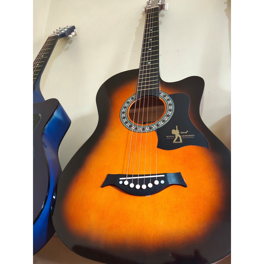 Davis JG38C Acoustic Guitar (COMPLETE PACKAGE) with CAPO, 1 set of ...