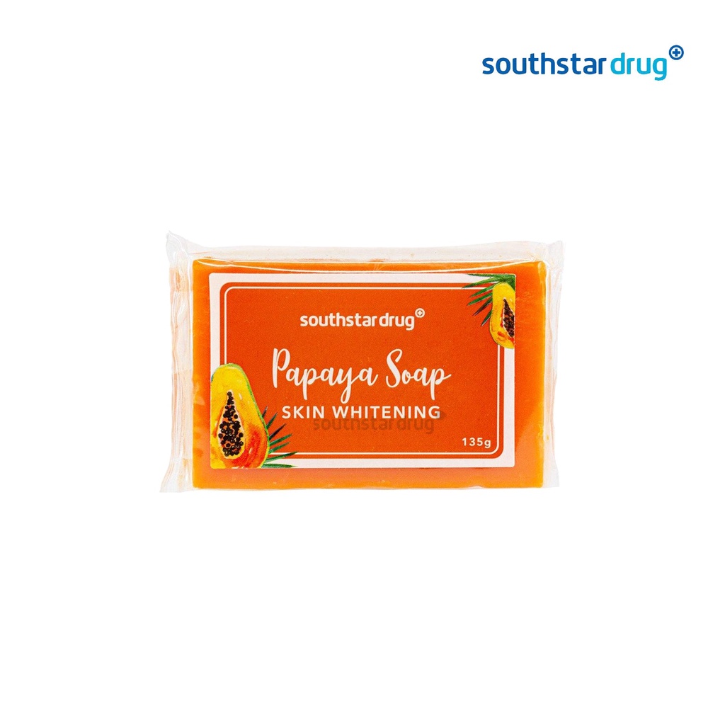 Southstar Drug Papaya Soap Skin Whitening 135 g | Shopee Philippines