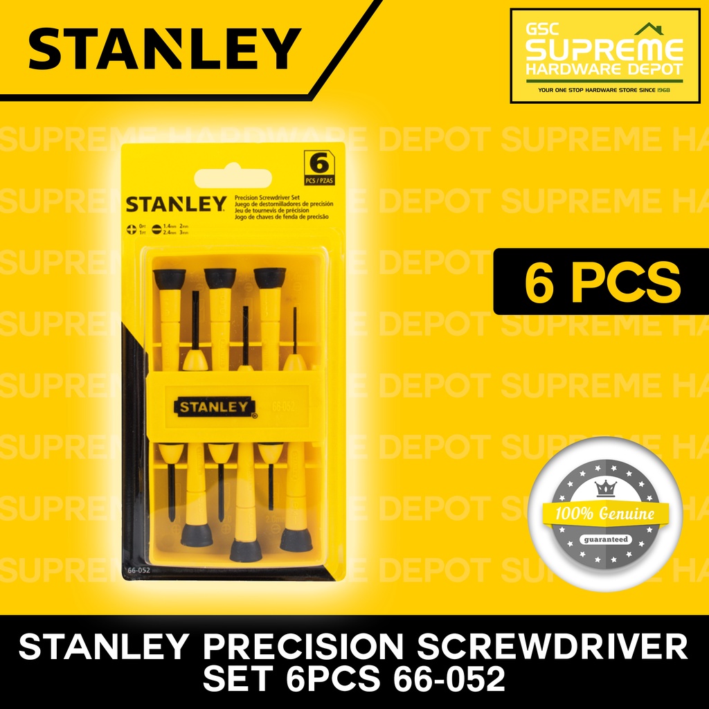 Stanley Precision Screwdriver Set 6pcs 66-052 | Shopee Philippines