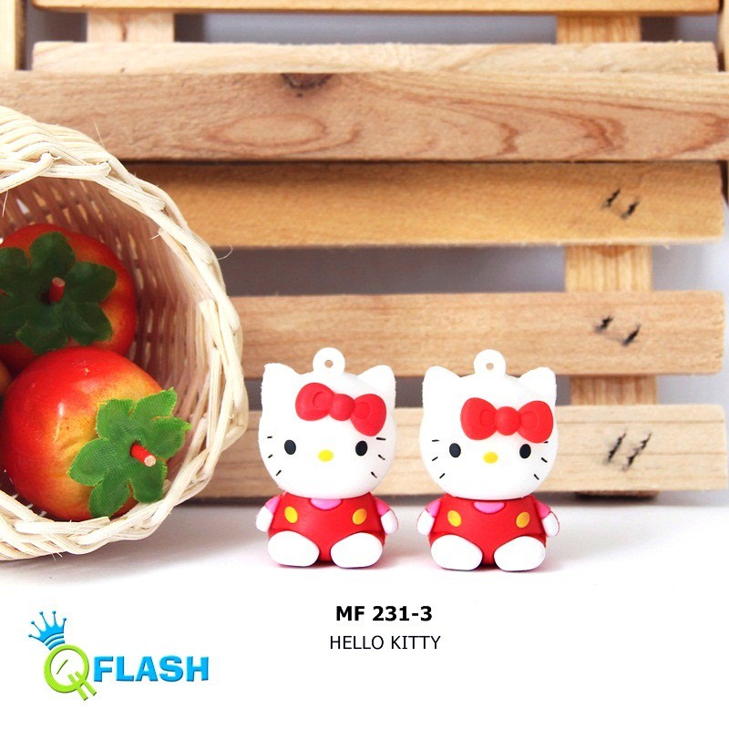 MERAH Hello KITTY Sitting Character FLASHDISK (Red MF395) 8GB, 16GB ...