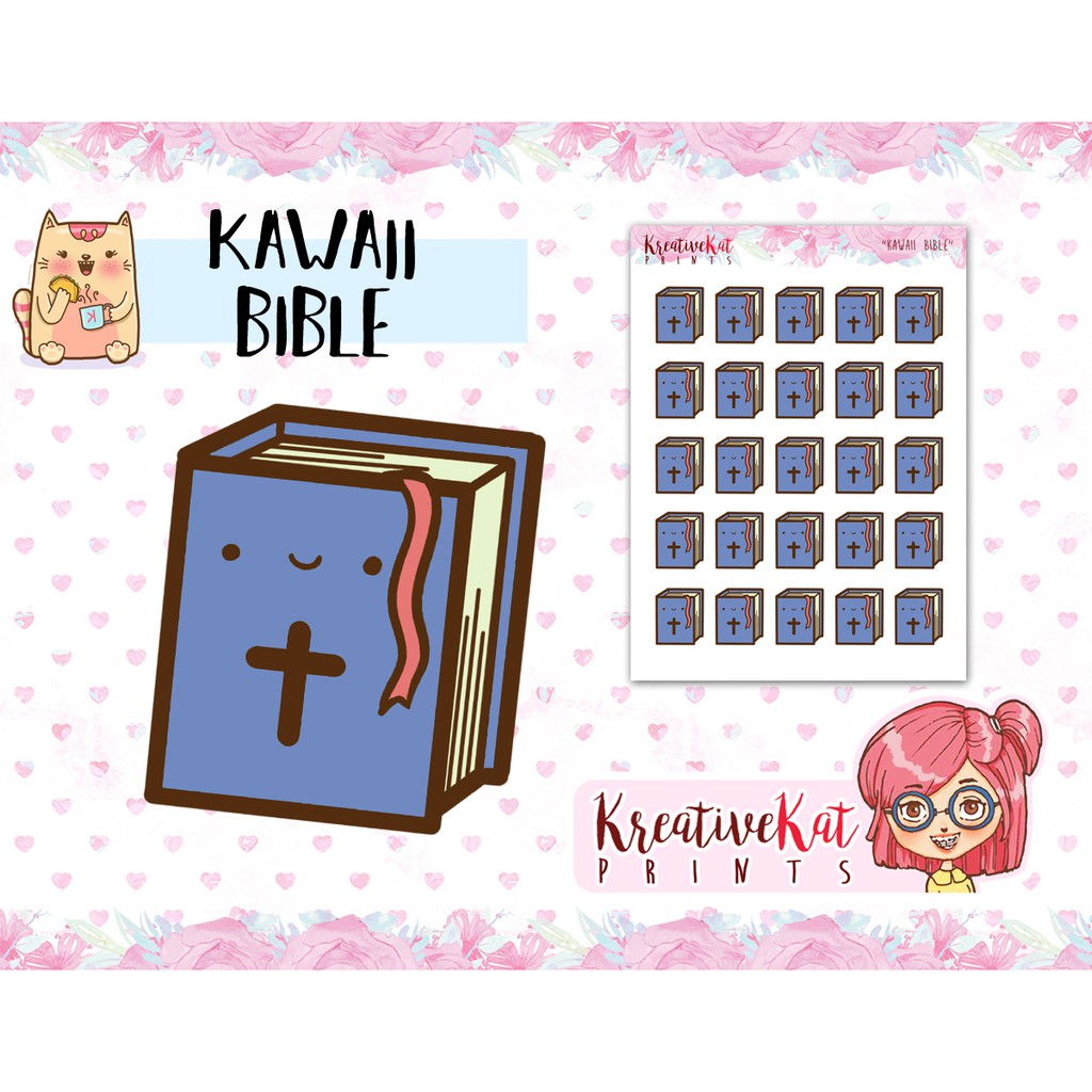 Kawaii Bible | Planner Stickers | Shopee Philippines