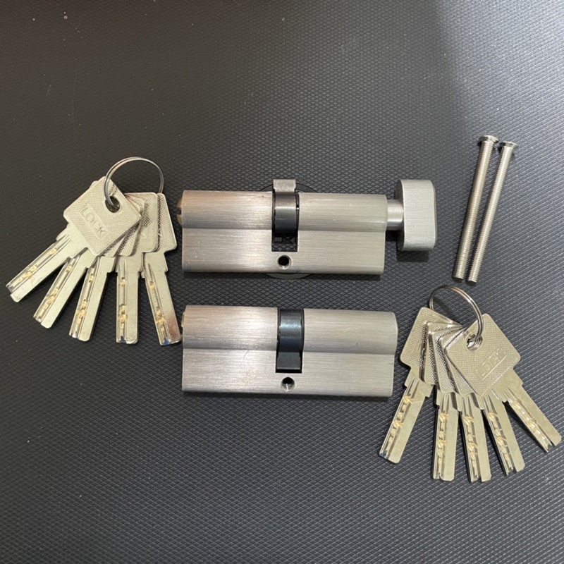 Stainless steel door lock core, yellow and white, 2 key ends, easy to ...