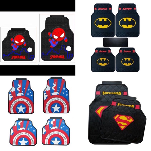 Cartoon Car Met Rubberized 5 in 1 Car Matting Latex Universal To All 5 ...