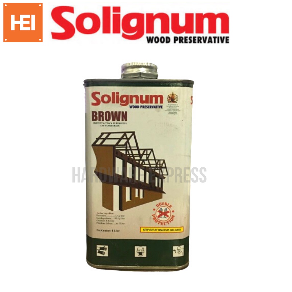 Solignum Wood Preservative Brown 1Liter | Shopee Philippines