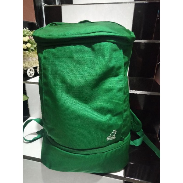 HIJAU Kangol Backpack Green Color Big size | Shopee Philippines