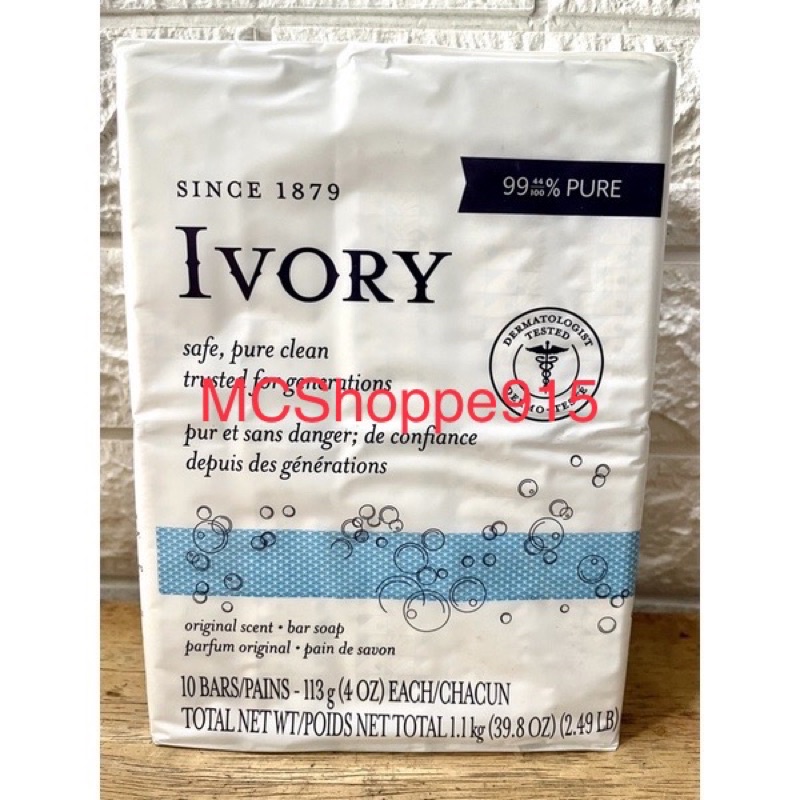 Ivory Bar Soap ( Original Clean) 113g per bar | Shopee Philippines