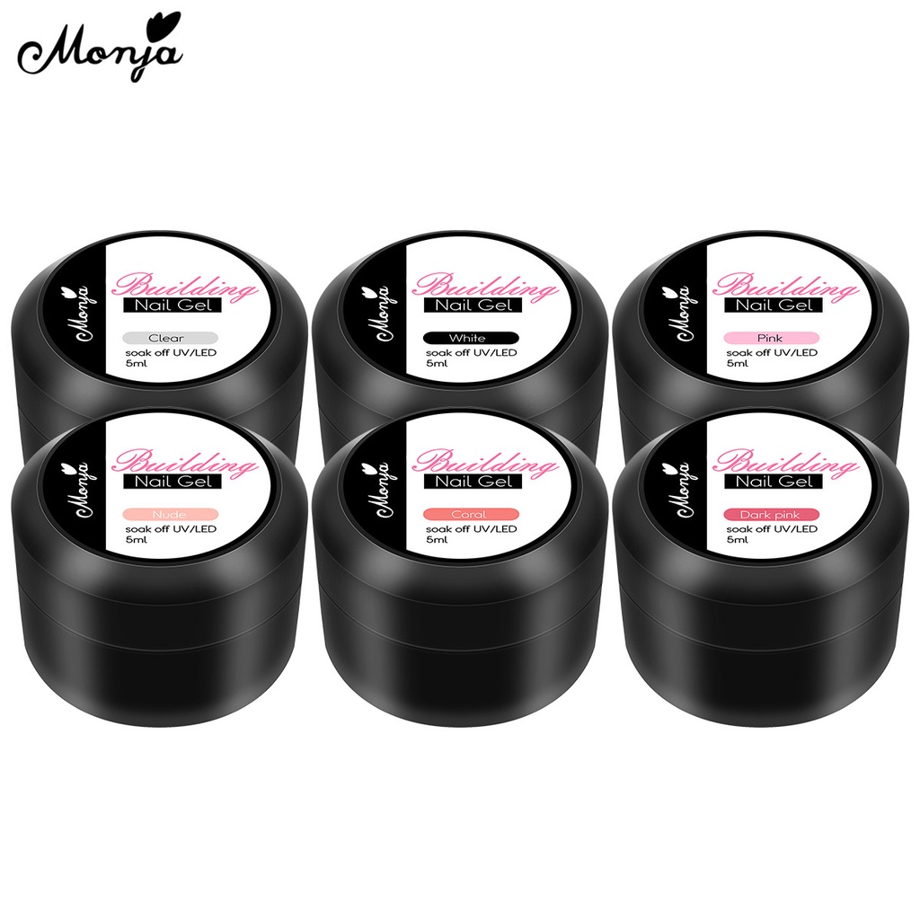Monja 5ml Nail Extension Gel Non-Stick Hand Glue Easy Extend Pinch Take ...