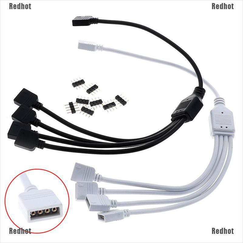 Redhot.ph 4 Pin RGB Led Connector Cable 1 to 3 RGB 4 Pin LED Extension ...