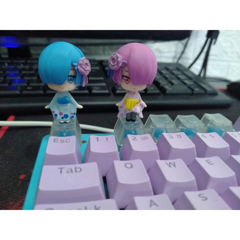 Artisan Re: Zero Rem&Ram artisan keycaps | Shopee Philippines