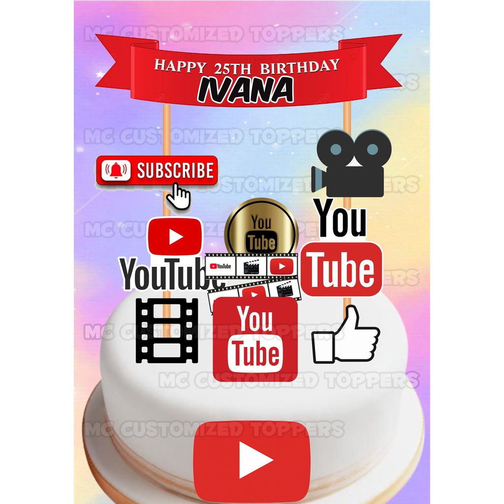 Vlogger theme cake topper | Shopee Philippines