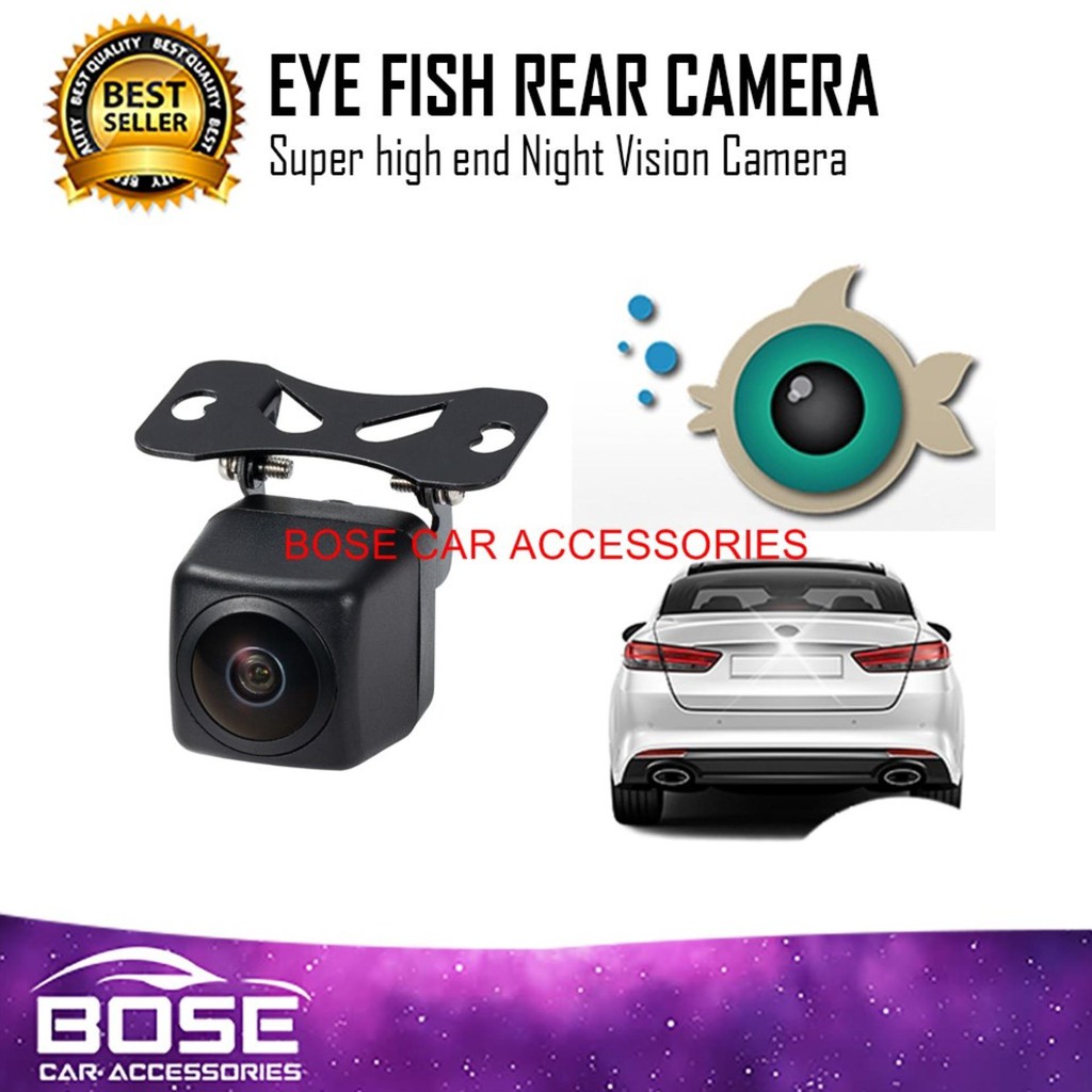 High End Fish Eye Car Rear Camera 170 Degree, Super Night Vision ...