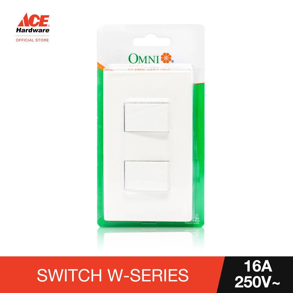 OMNI 1 Way Switch 2 Gang 16A W-Series WP2-S13 | Shopee Philippines