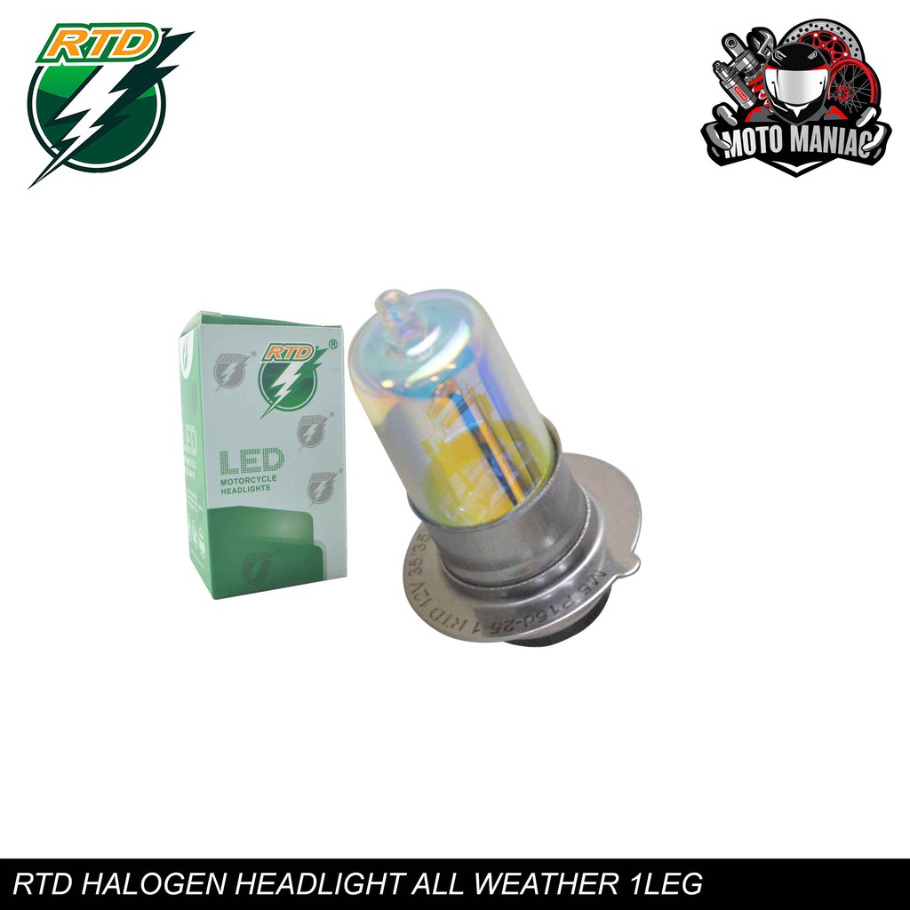 Original RTD Halogen Bulb All Weather | Moto Maniac | Shopee Philippines
