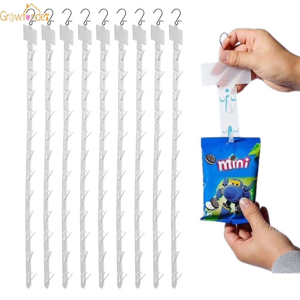 1PC Supermarket Snack Plastic Hanging PP Food Display Transparent Hook ...
