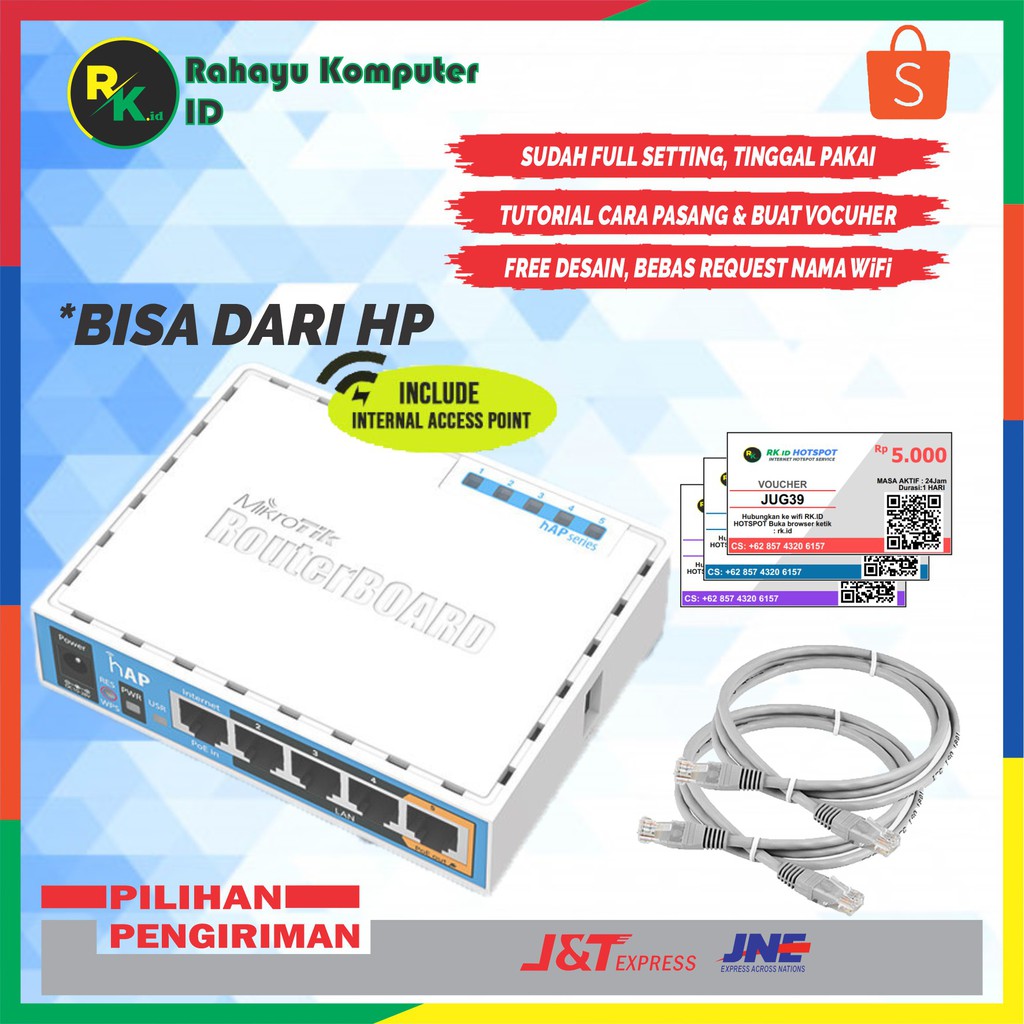 Mikrotik Rb951 Full Setting Wifi Hotspot RT RW NET Business Voucher ...